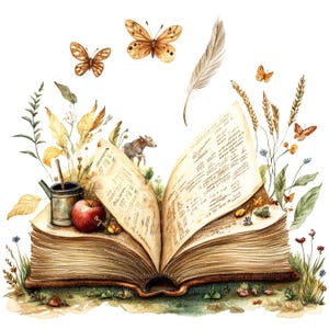 7 Fairy Storybook, Fairy Tales Clipart, Printable Watercolor Clipart ...