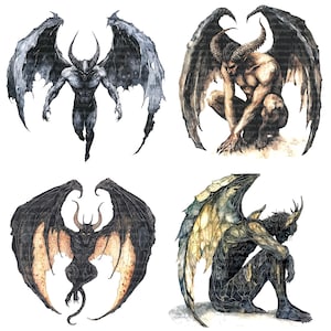 16 Printable Devil Ephemera, Demon, Satan, Decoupage, Scrapbooking ...