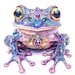 12 Jeweled Frog Clipart, Toad Clipart, Printable Watercolor Clipart ...