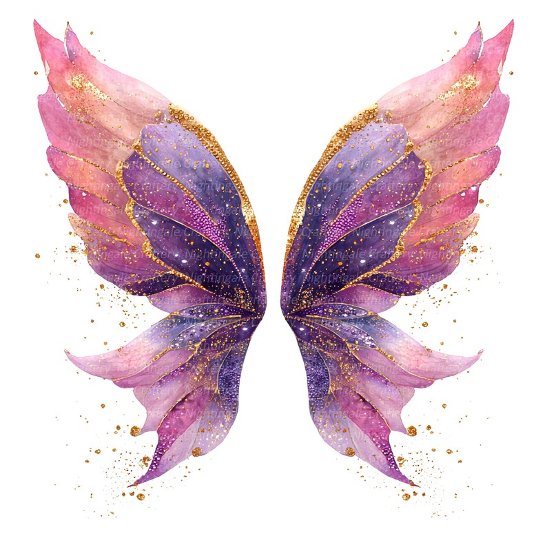 16 PNG Fairy Wings Clipart, Angel Wings Clipart, Digital Clipart ...