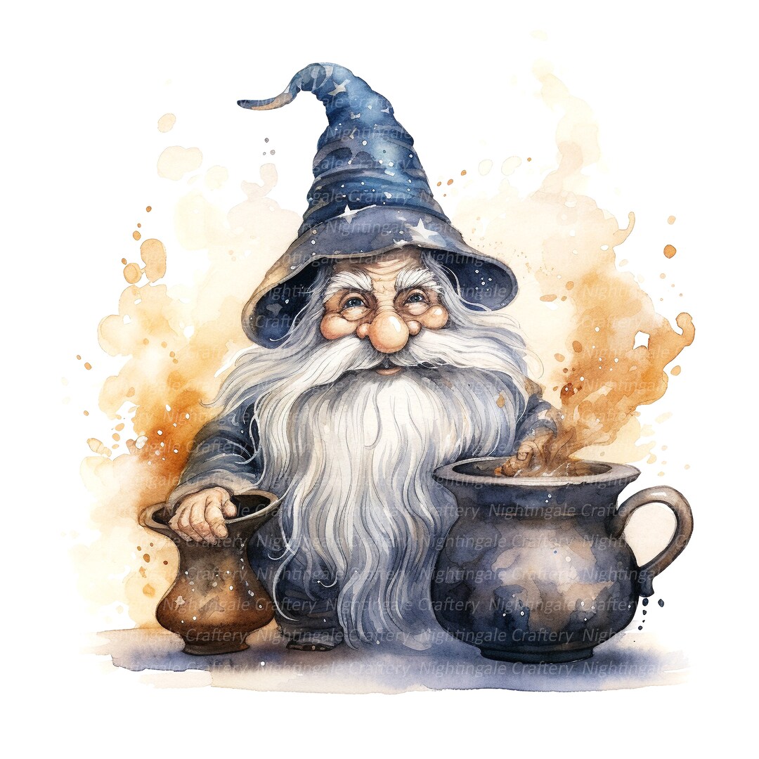 14 Little Wizard Clipart Fairy Wizard Clipart Printable - Etsy