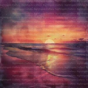 18 Magical Sunset Background Papers, 12 X 12 Digital Paper Pack, Junk ...