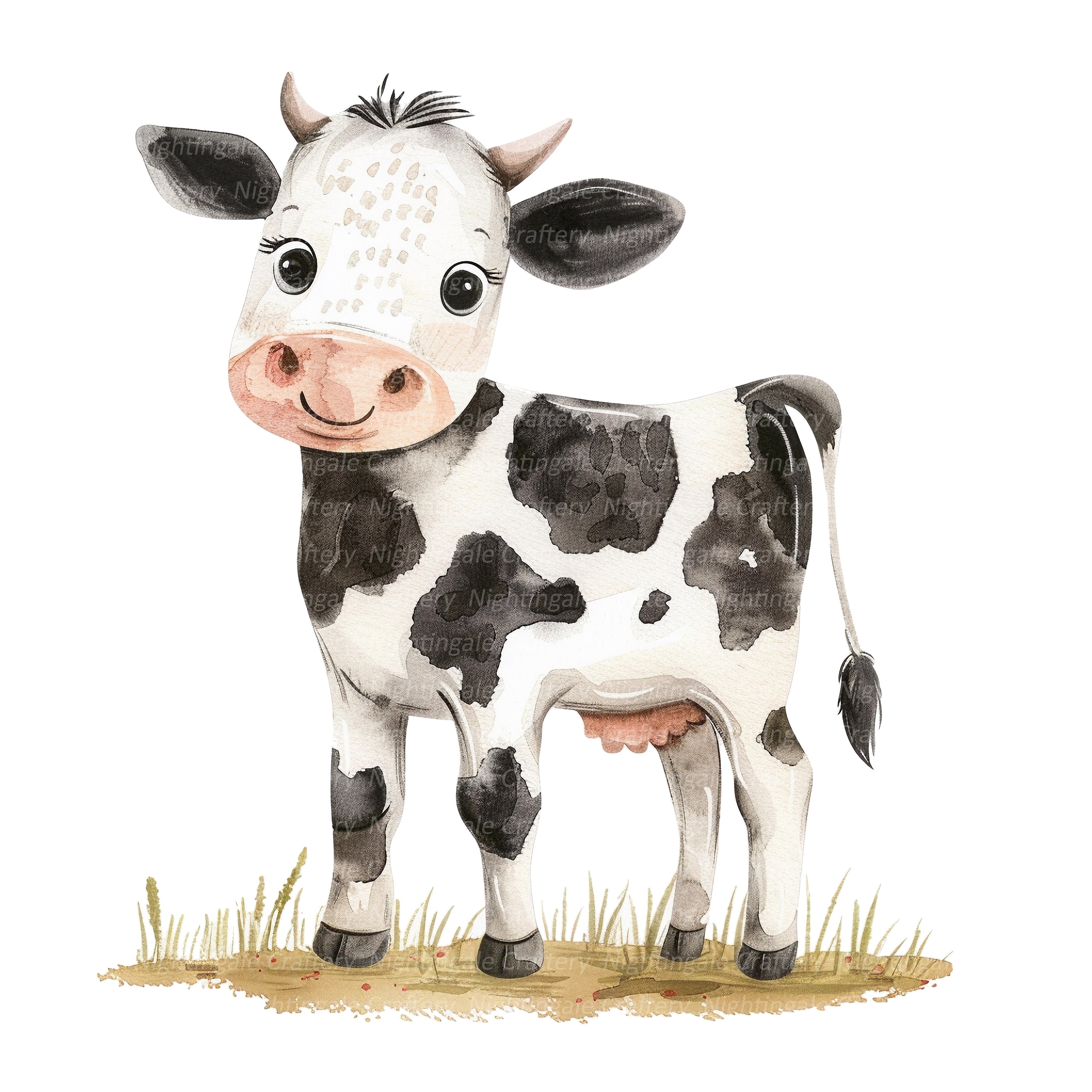 Vaca Caricatura Tierna