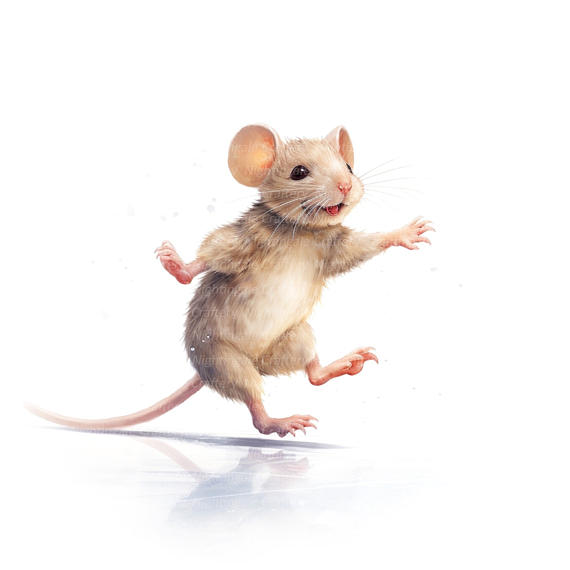 10 Mouse Skating Clipart Printable Watercolor Clipart 10 - Etsy Australia