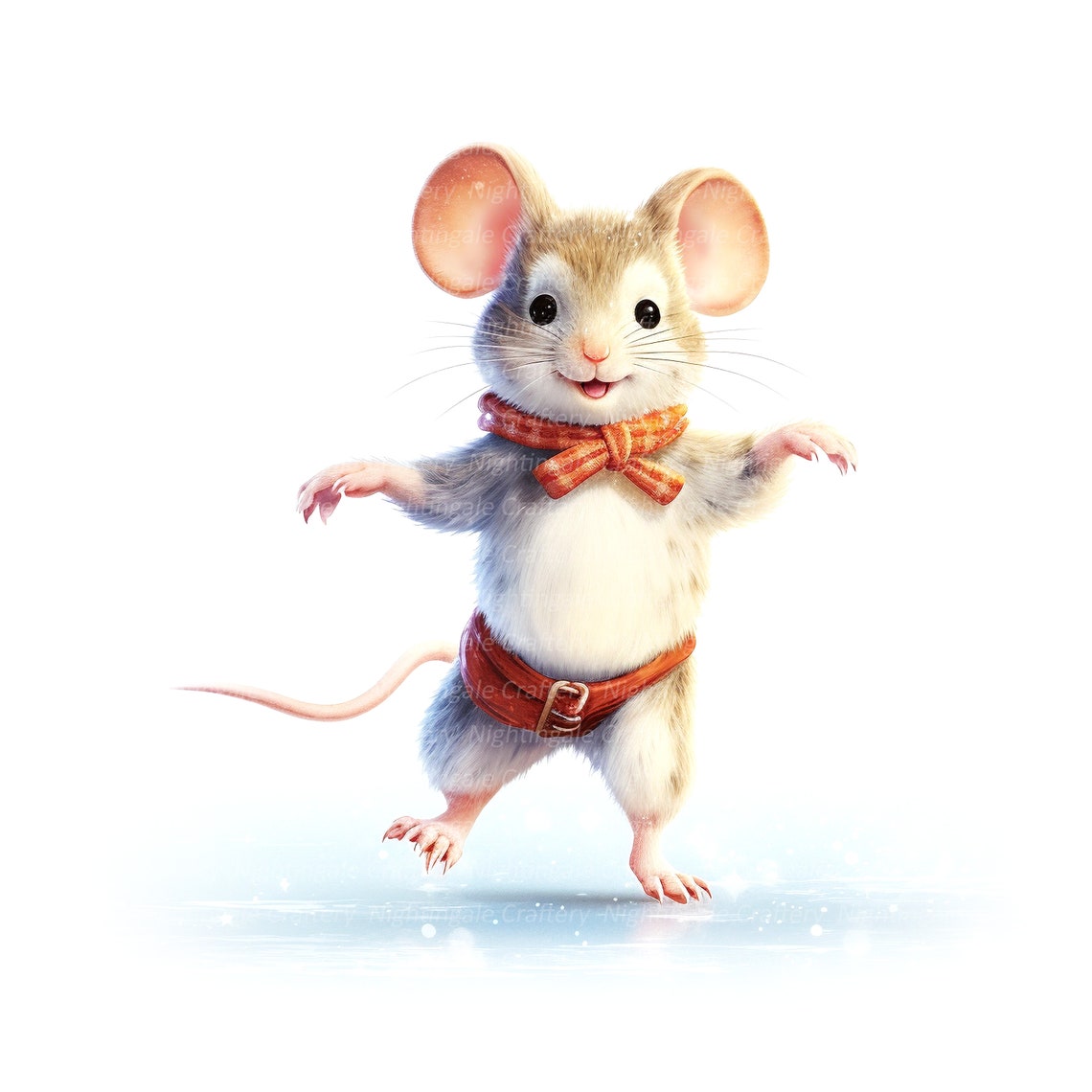 10 Mouse Skating Clipart Printable Watercolor Clipart 10 - Etsy Australia