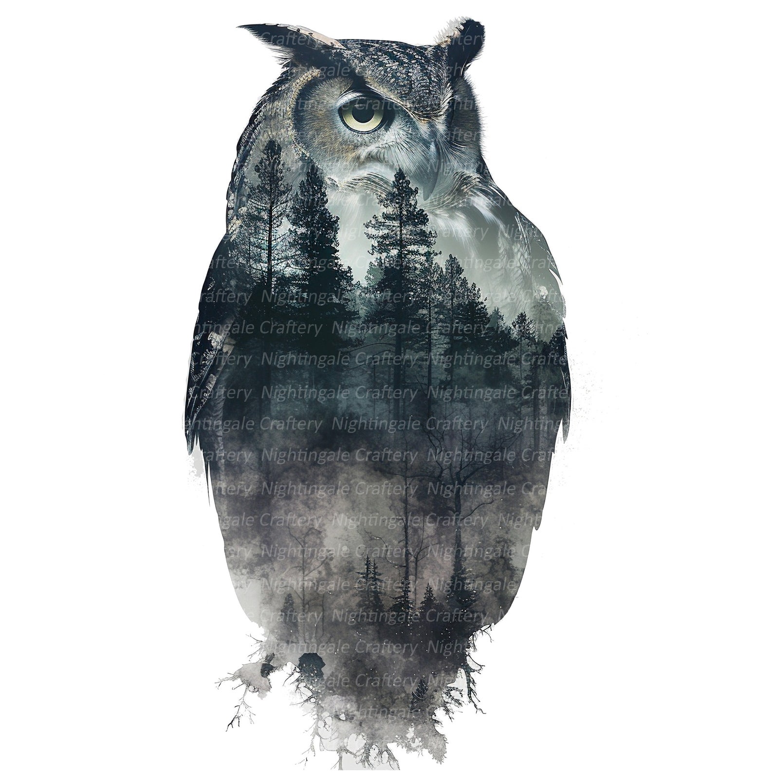 11 Owl Wall Art, Owl Photo, Moonlight, Printable Wall Art, High Quality ...