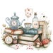 10 Alice in Wonderland, Mad Tea Party Clipart, Printable Watercolor ...