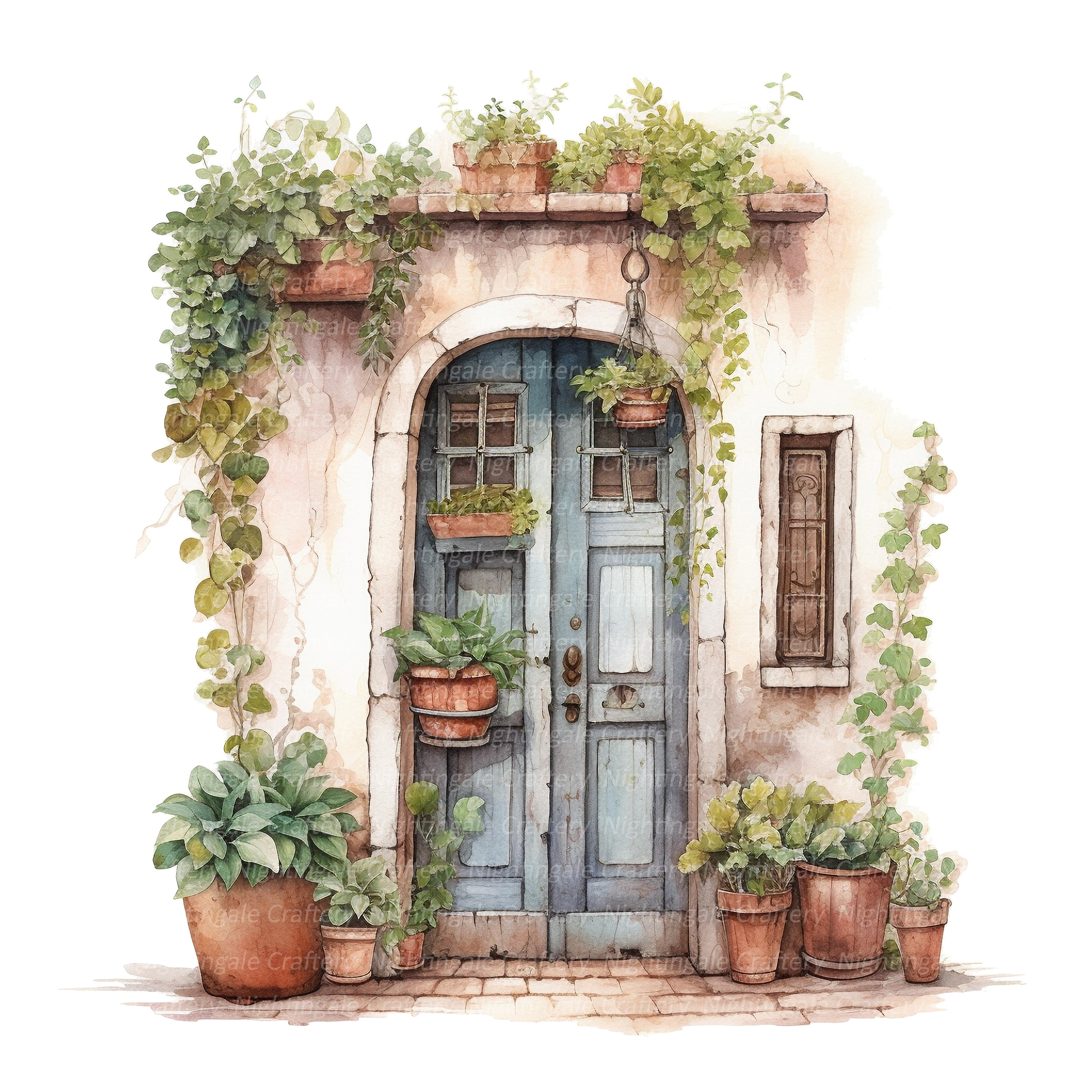 12 Old Doors Clipart Antique Doors Floral Doors Printable - Etsy UK