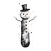 10 Abstract Snowman Clipart, Christmas Clipart, Printable Watercolor ...