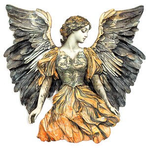12 Printable Woman Angel Ephemera, Decoupage, Scrapbooking, Paper Craft ...