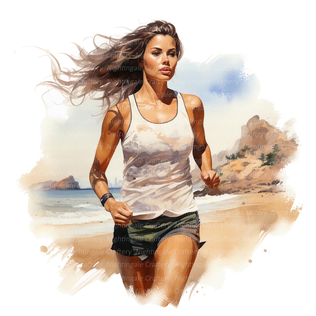 14 Woman Training Clipart Fitness Clipart Printable - Etsy