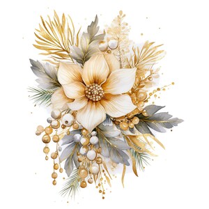 12 Christmas Card Decor Clipart, Christmas Art, Printable Watercolor ...