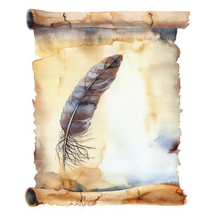 14 Medieval Scroll Clipart, Vintage Scroll Set 2, High Quality Jpgs ...