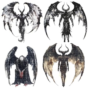 16 Printable Devil Ephemera, Demon, Satan, Decoupage, Scrapbooking ...