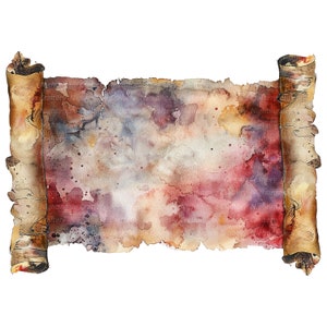 12 Various Scroll Paper Clipart, Old Paper, High Quality Jpgs ...