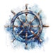 10 Nautical Wheel Clipart, Ship Wheel Clipart, Helm, Digital Clipart ...
