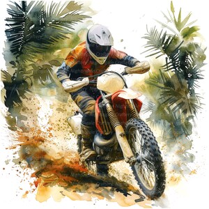 12 Enduro Bike Clipart, Enduro Motorcycle, Dirt Bike, Printable ...