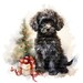 14 Christmas Poodle Clipart, Pudel, Printable Watercolor Clipart, High ...