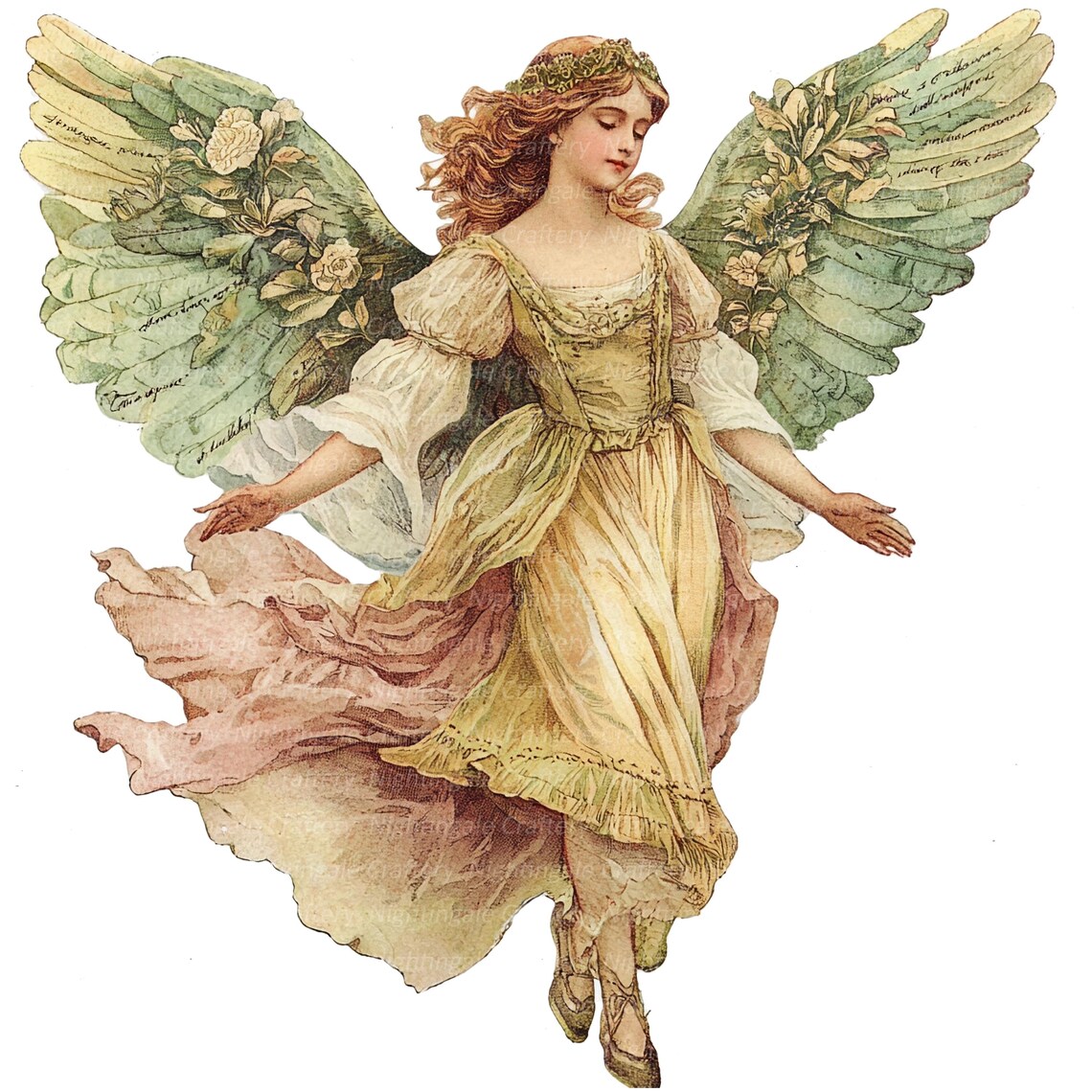 19 Religious Cupid Angel Clipart, Ephemera, Fussy Cut, Digital Clipart ...