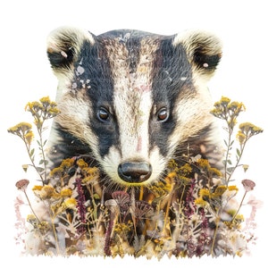 10 Badger Print, Badger Photo, Printable Wall Art, High Quality Jpgs ...