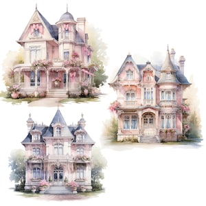 14 Princess House Clipart, Princess Home, Printable Watercolor Clipart ...