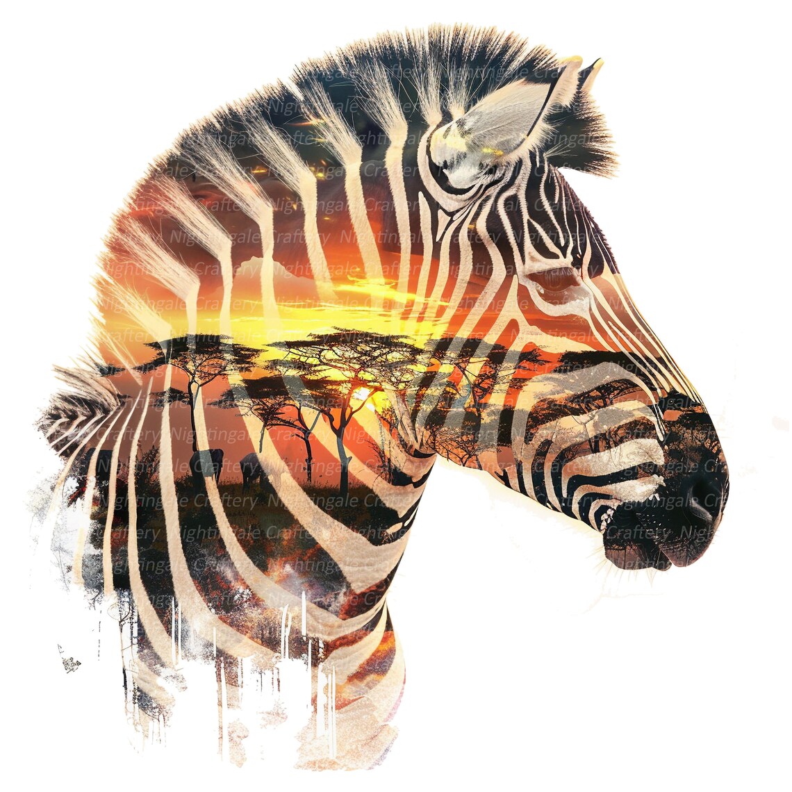 Zebra Photo, Savannah Animal 8 PNG/JPG Wall Art (digital Download) - Etsy
