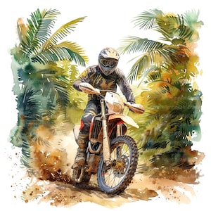 12 Enduro Bike Clipart, Enduro Motorcycle, Dirt Bike, Printable ...