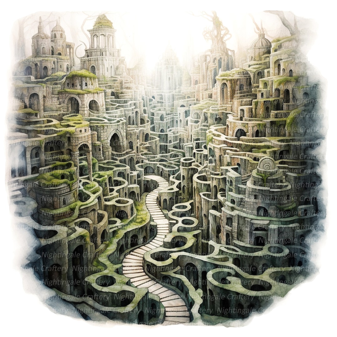 10 Labyrinth Clipart, Antique Labyrinth, Fairy Labyrinth, Printable ...