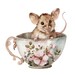 8 Mouse and Teacup Clipart, Tea Cup Clipart, Printable Watercolor ...