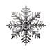 14 Black White Snowflakes Clipart, Christmas Print, Printable ...