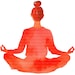 11 Meditation Clipart, Yoga Clipart, Meditating, Printable Watercolor ...