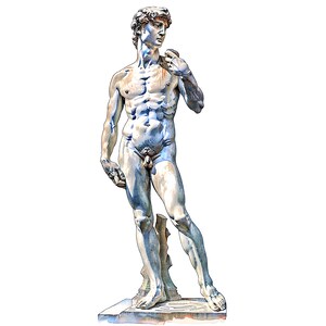 10 David Statue Clipart, David Sculpture Clipart, Printable Watercolor ...