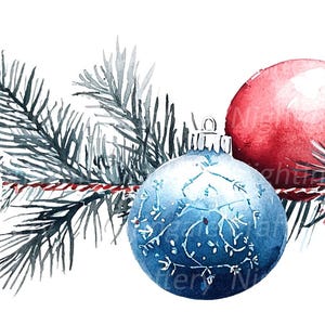 20 Various Christmas Garland Clipart, Seamless Border, Printable ...