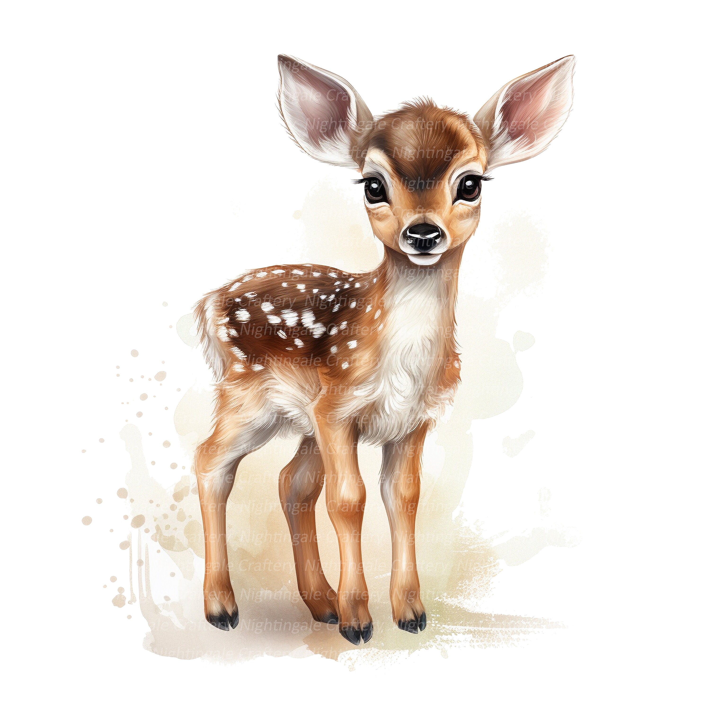 10 Rehkitz Baby Clipart Bemby für Kinderzimmer druckbare - Etsy Schweiz