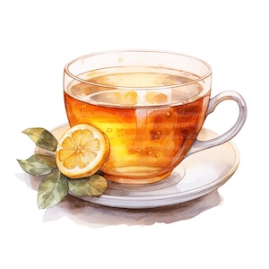 12 Coffee Cup, Tea Cup Clipart, Printable Watercolor Clipart, High ...