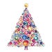 14 Jewelled Christmas Tree Clipart, Sticker, Printable Watercolor ...