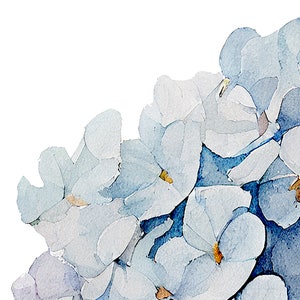 Blue Hydrangea Printable, Blue Hydrangea Digital Print, Blue Hydrangea ...