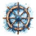 10 Nautical Wheel Clipart, Ship Wheel Clipart, Helm, Digital Clipart ...