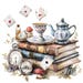 10 Alice in Wonderland, Mad Tea Party Clipart, Printable Watercolor ...