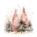 11 Christmas Card Clipart, Gold Glitter, Printable Watercolor Clipart ...