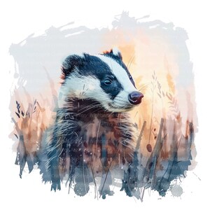 10 Badger Print, Badger Photo, Printable Wall Art, High Quality Jpgs ...