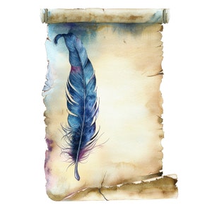 14 Medieval Scroll Clipart, Vintage Scroll Set 2, High Quality Jpgs ...