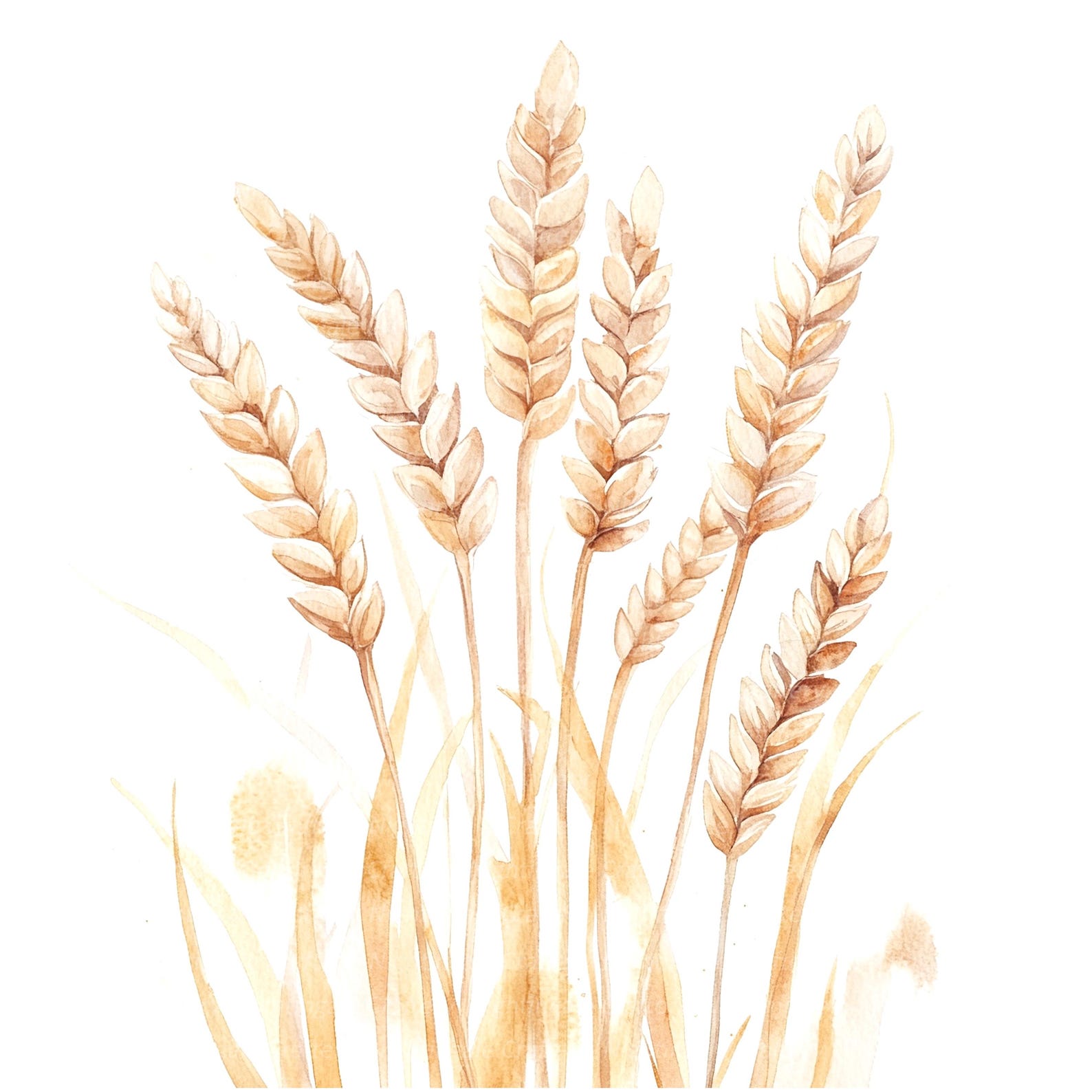 11 Boho Wheat Barley Stalks, Wheat Wall Art, High Quality JPG/PNG ...