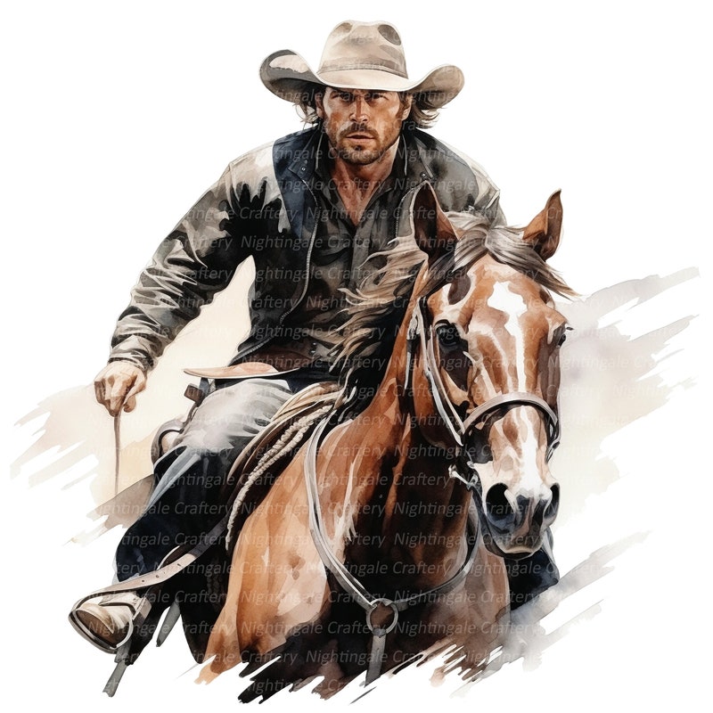 Cowboy Clipart - Etsy