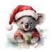11 Christmas Koala Clipart, Koala Bear Clipart, Printable Watercolor ...