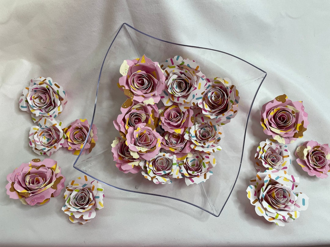 Handmade Rolled Paper Roses – Scrapbook Embellishments, Set of 20 - Etsy