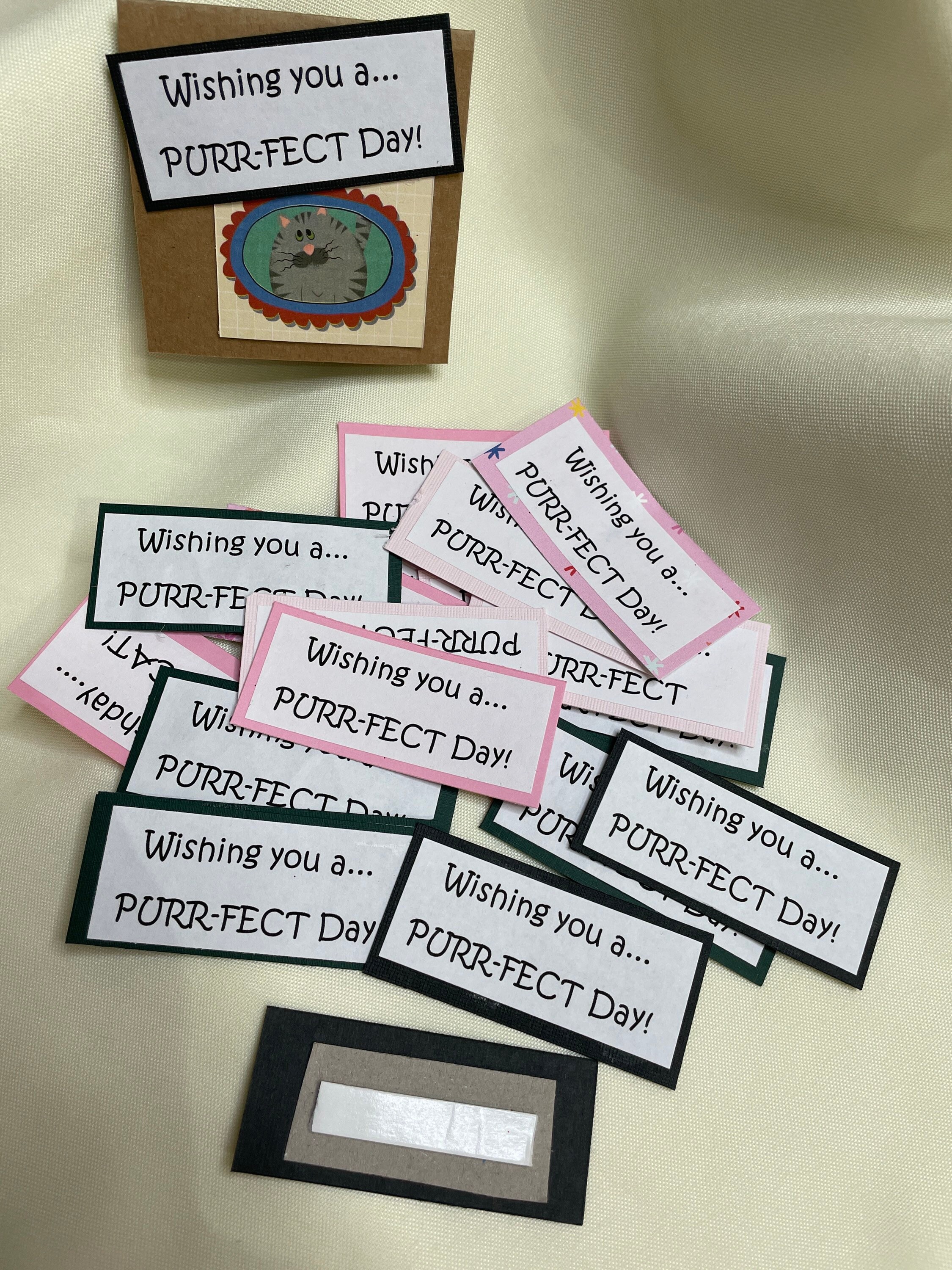 From the Cat wishing You a PURR-FECT Day Card Sentiment, Greeting Card ...