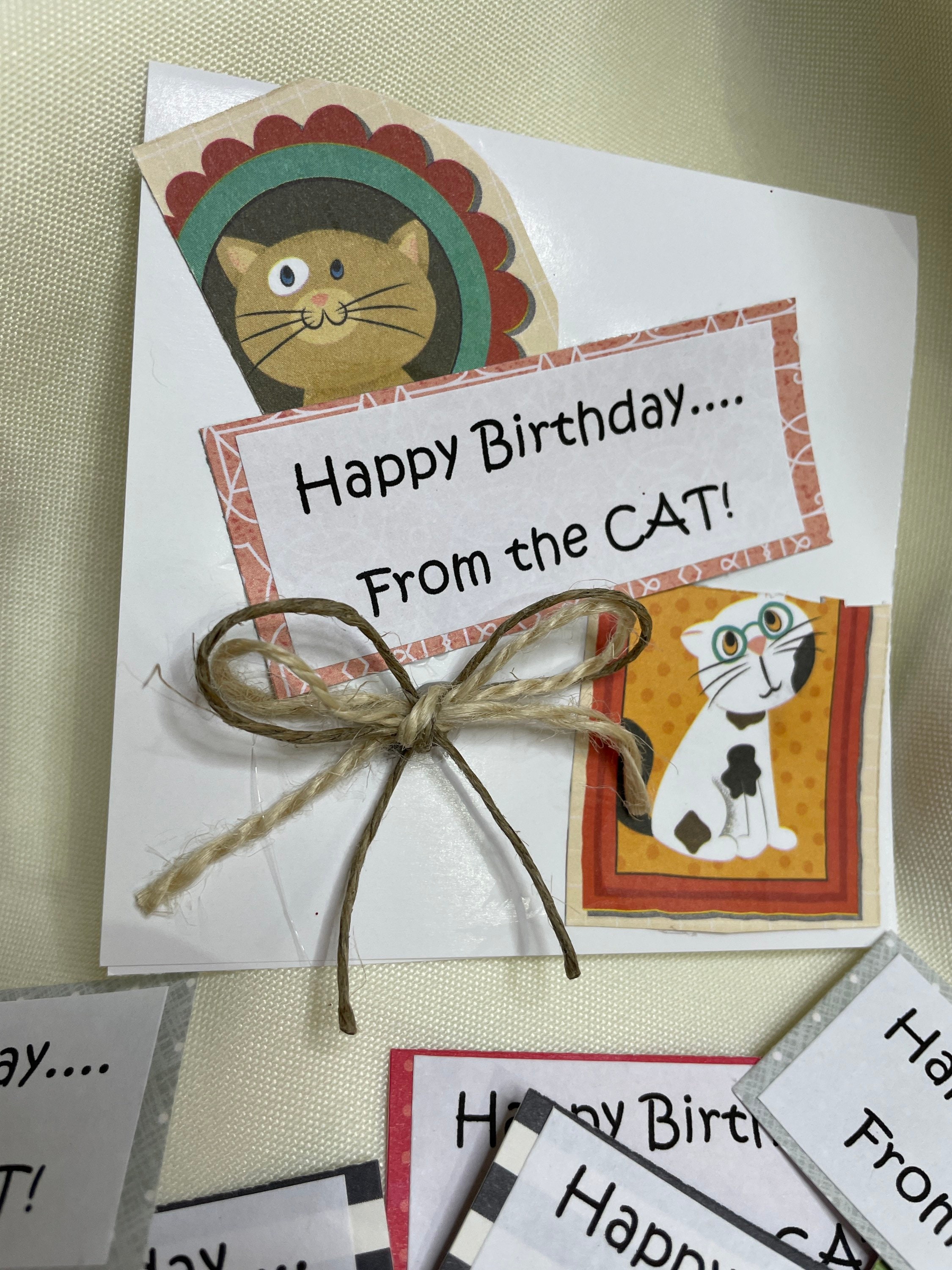 From the Cat wishing You a PURR-FECT Day Card Sentiment, Greeting Card ...