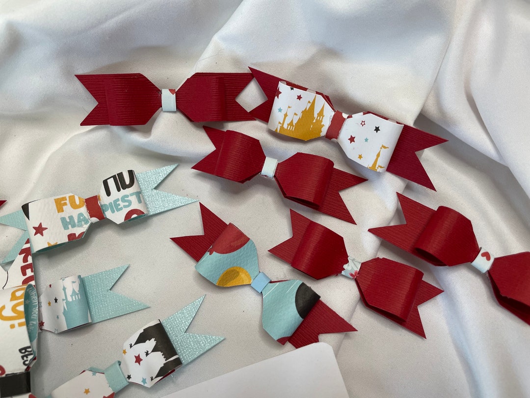 Mini Paper Bow Embellishments (set of 12), Scrapbooking Supplies - Etsy
