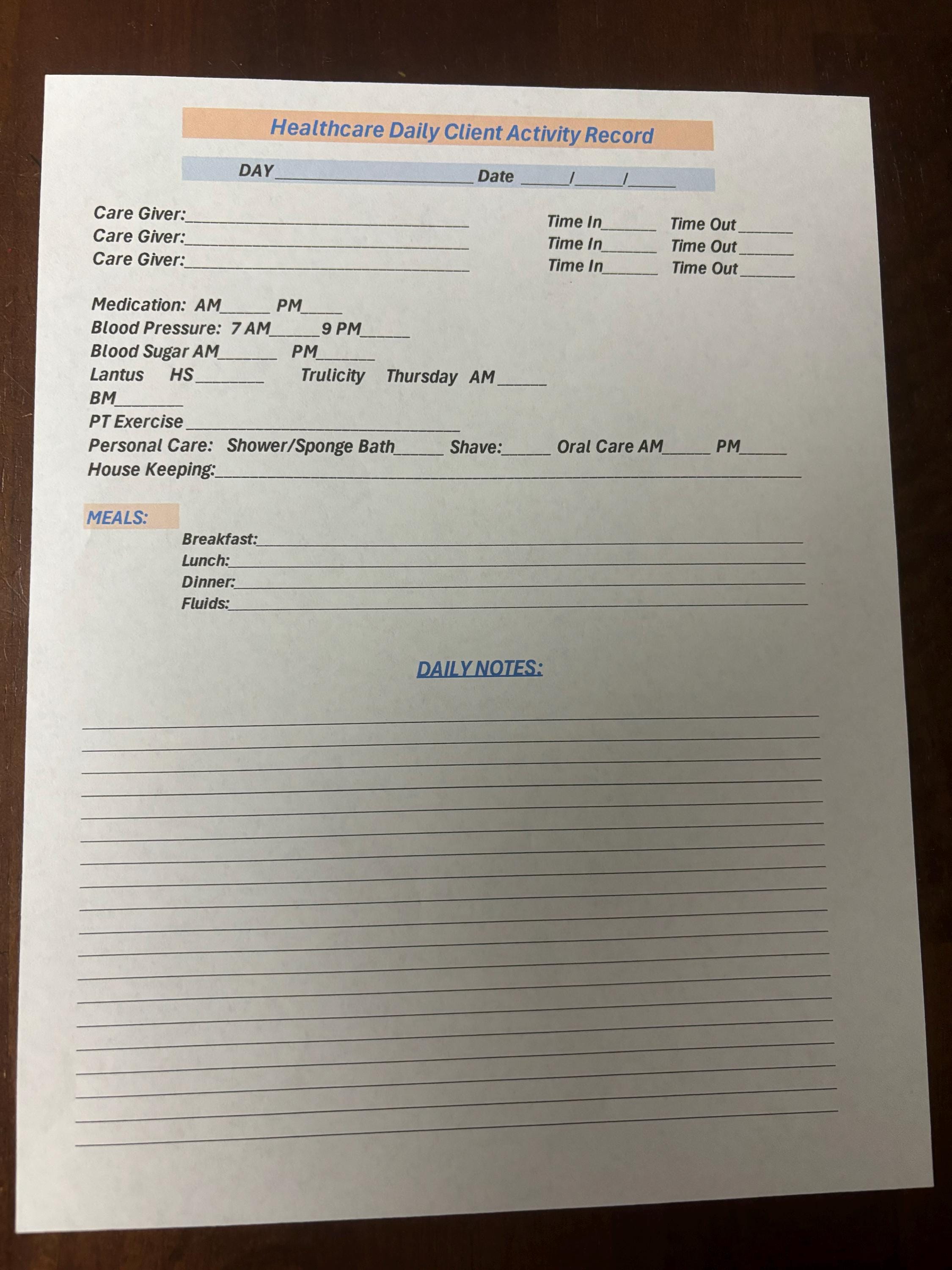 Healthcare Excel Daily Work Sheet, Helps Healthcare Providers Track ...
